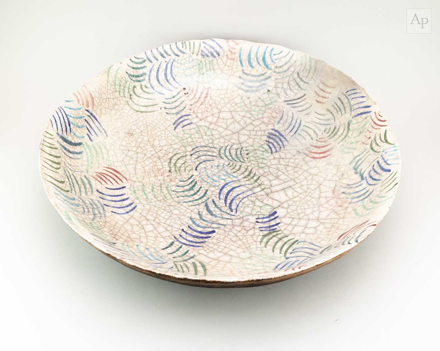 Lot 618 - ROGER PERKINS (born 1952); a monumental raku