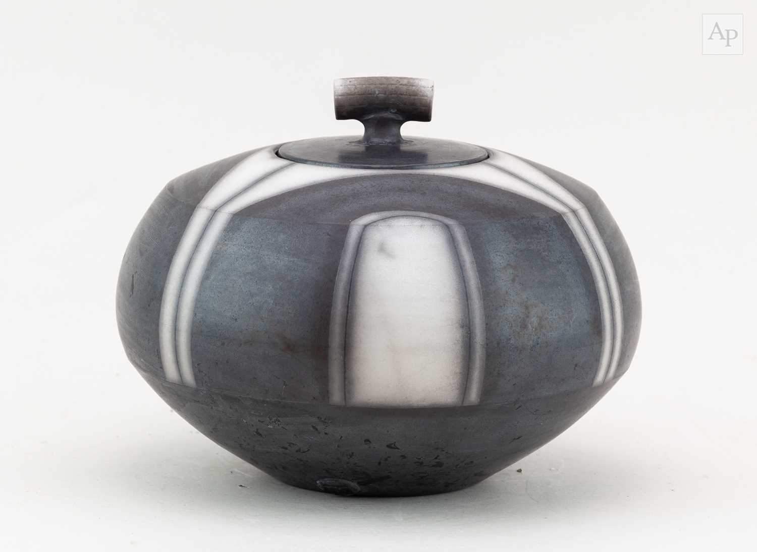 Lot 659 - TIM ANDREWS (born 1960); a raku jar and