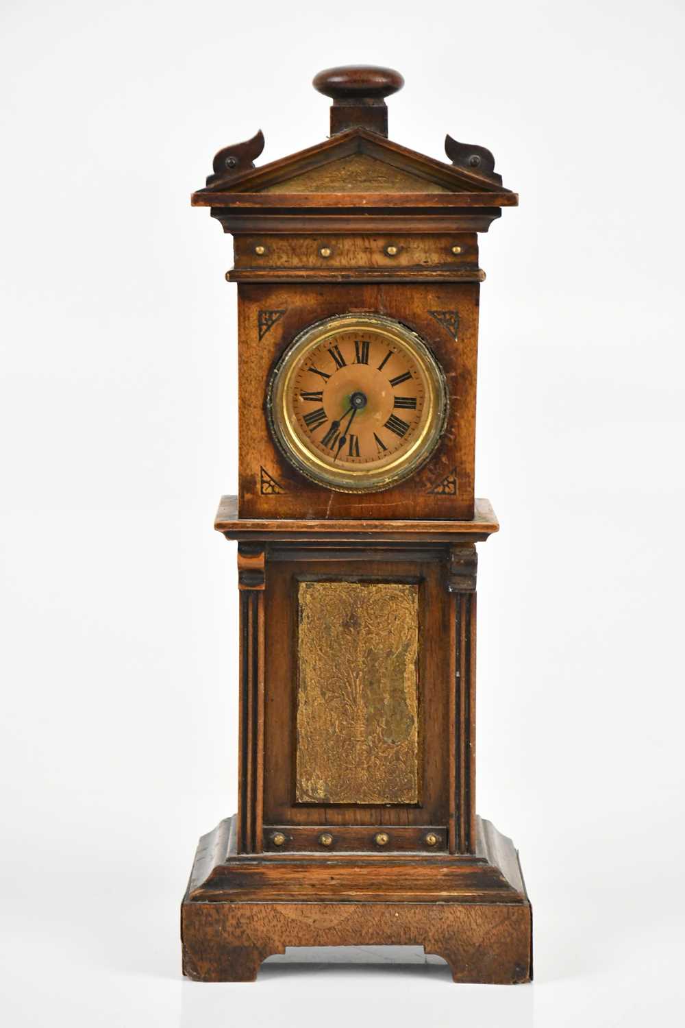 Lot 313 - An early 20th century miniature longcase