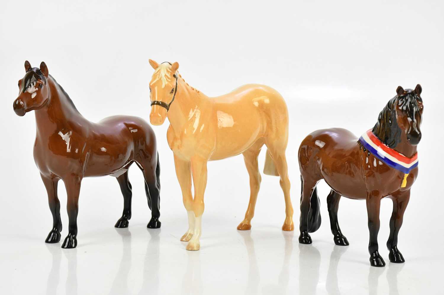 Lot 2493 - BESWICK; two models of horses including