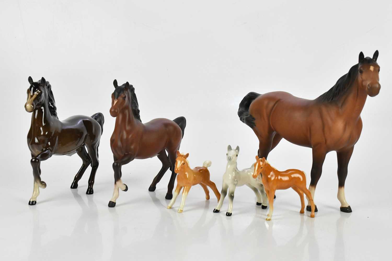Lot 2526 - BESWICK; two models of horses including