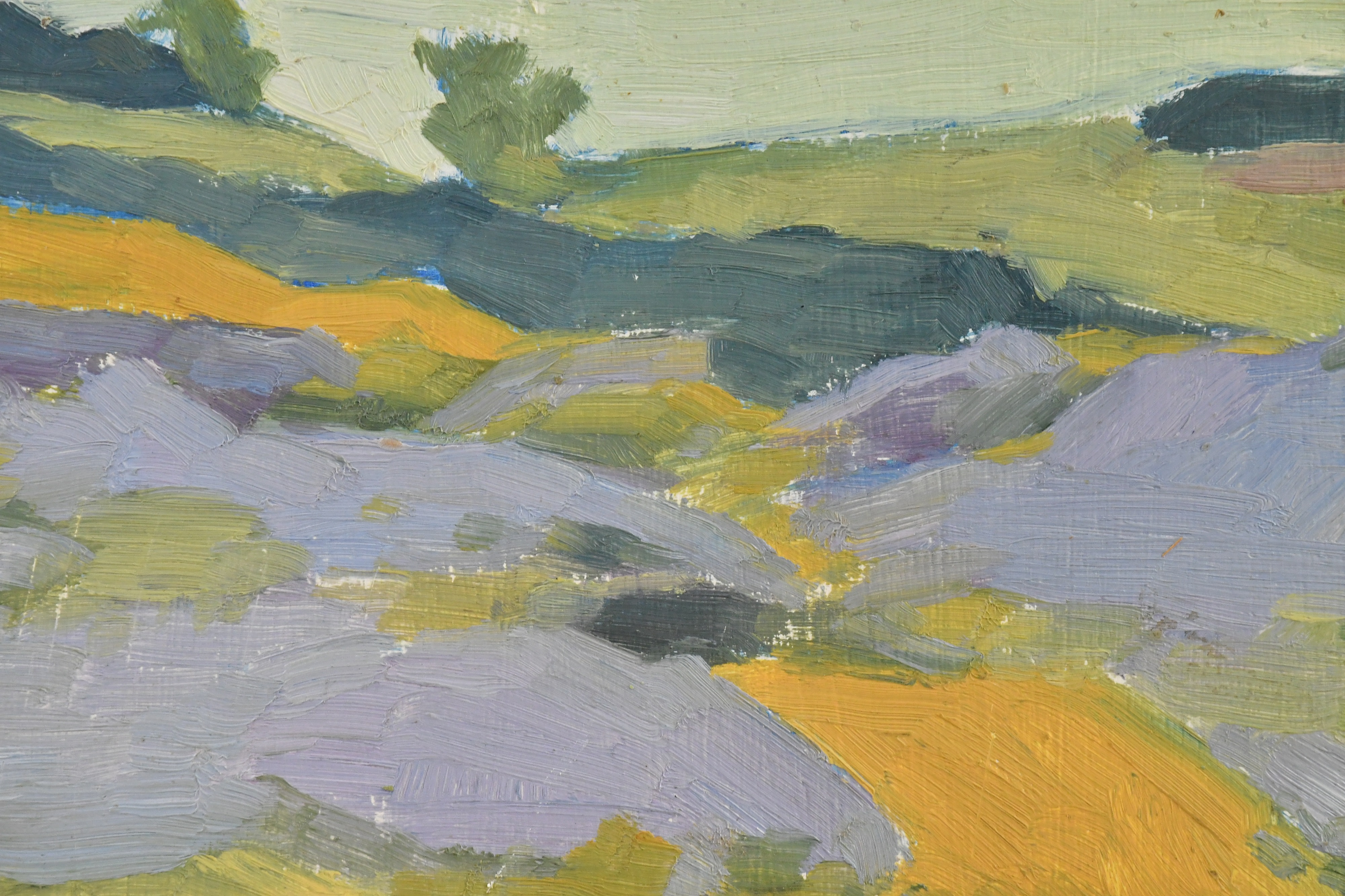 Lot 2320 - ALAN THOMPSON (born 1940); oil on board,