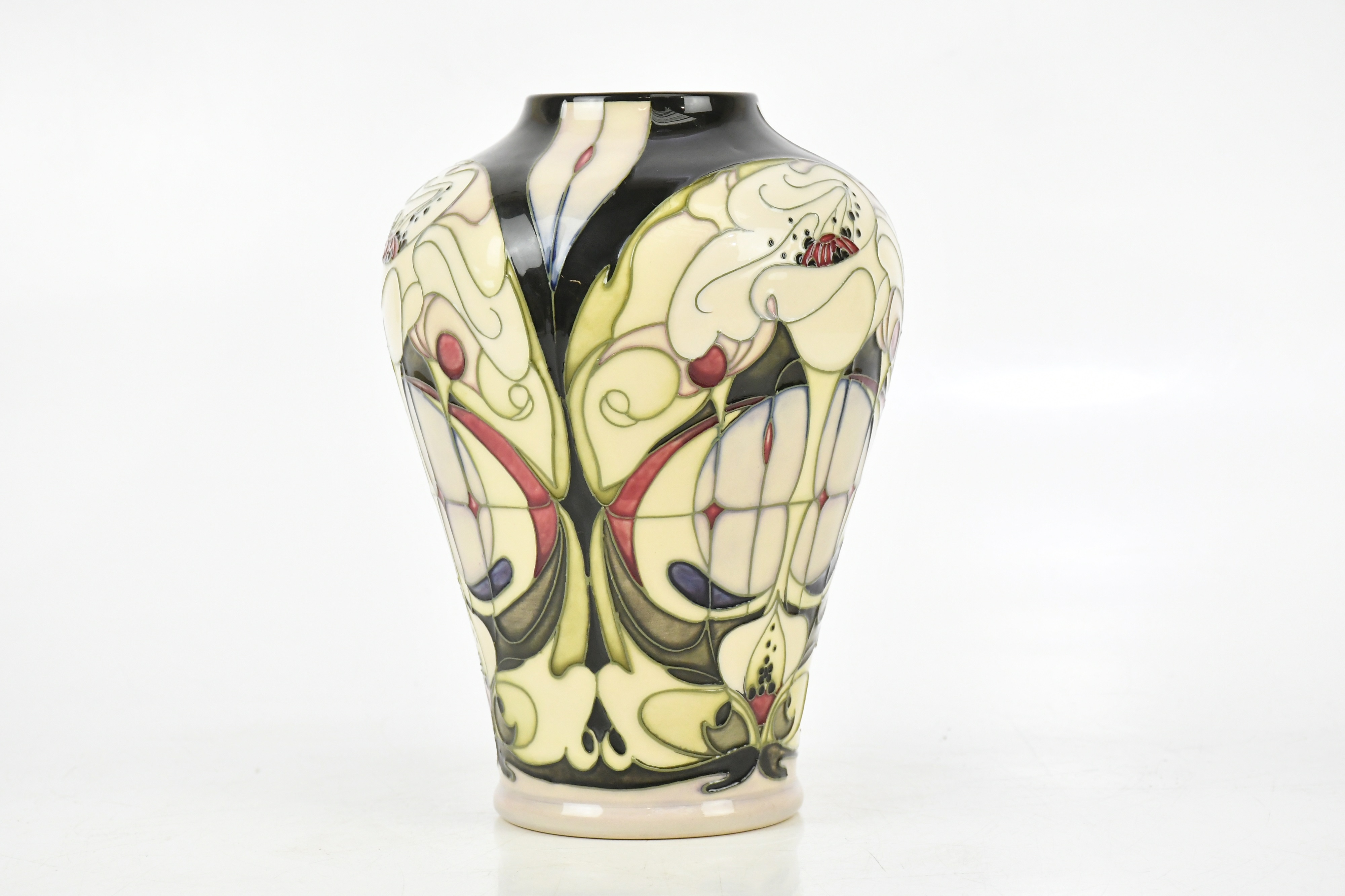 Lot 112 - EMMA BOSSONS FOR MOORCROFT; a vase of