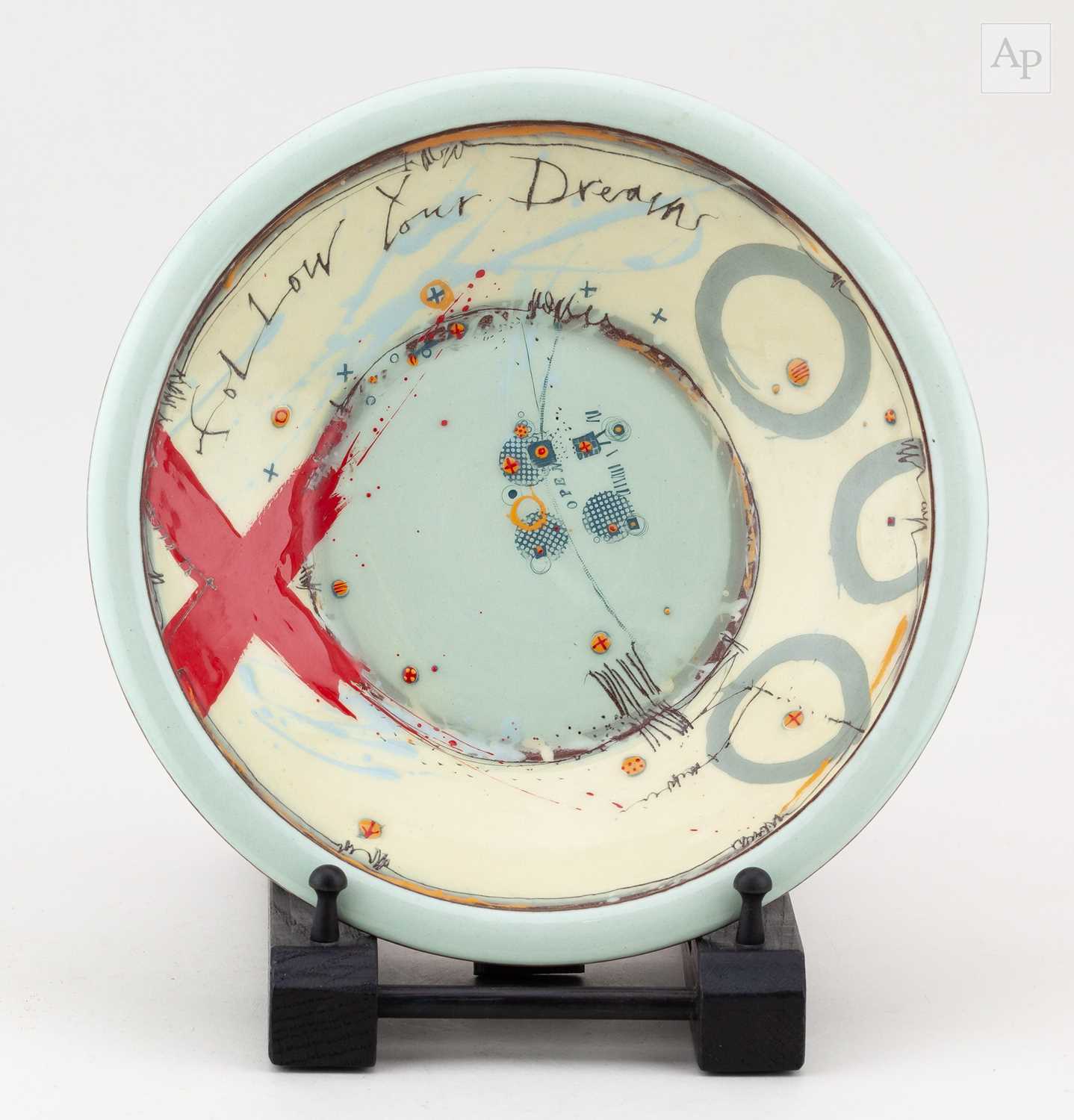 Lot 18 - DAVID ASHBY for Courtyard Pottery; 'Follow
