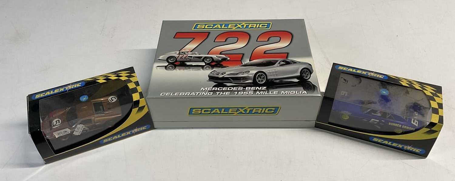 Lot 134 - SCALEXTRIC; three boxed sets, a Ford GT mk2,