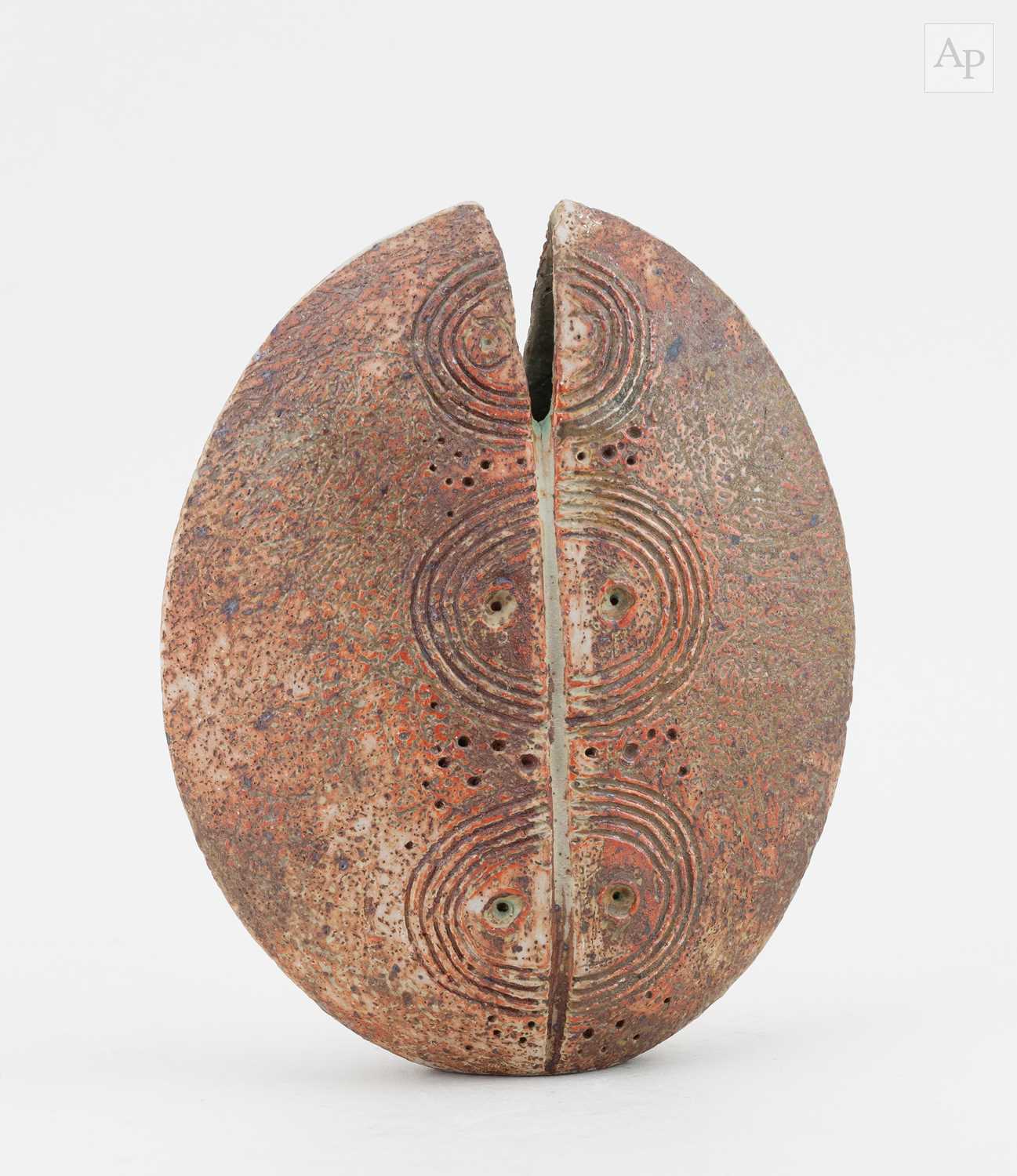 Lot 163 - ALAN WALLWORK (1931-2019); a stoneware split