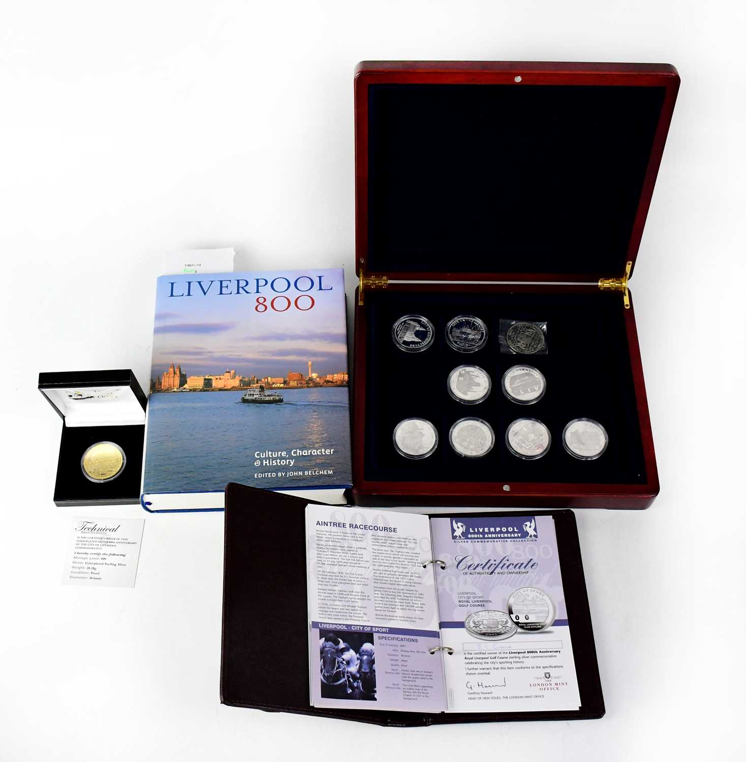 Lot 958 - DANBURY MINT; 'The Liverpool City 800th Year