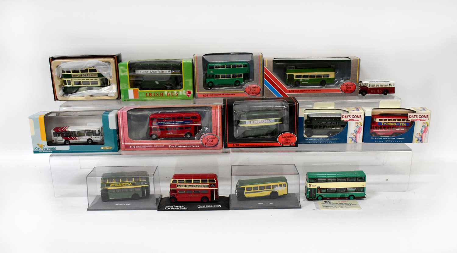 Lot 291 - Eleven boxed model diecast buses to include