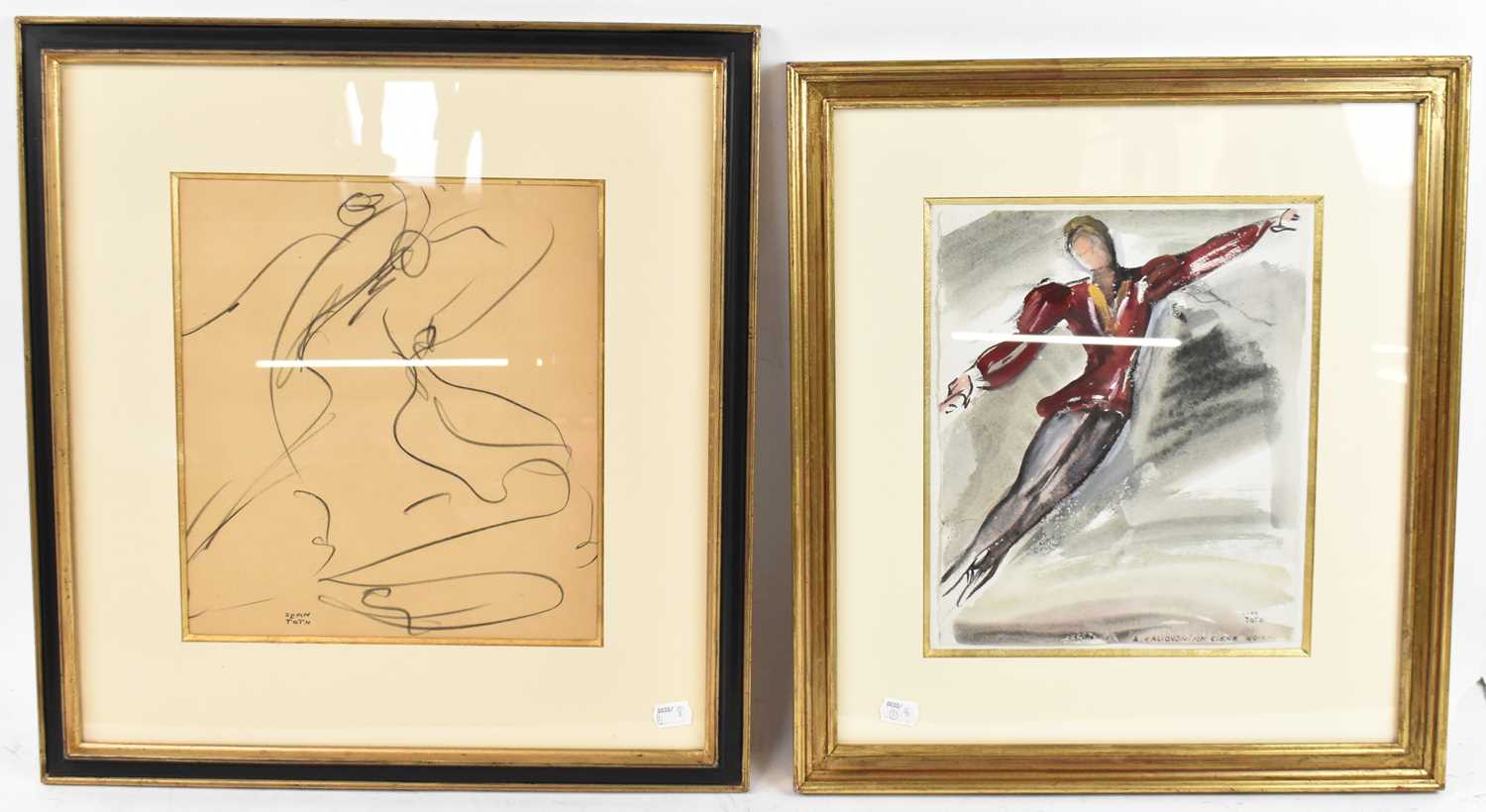 Lot 176 - JEAN TOTH; watercolour, 'A. Kaliovjnioce in