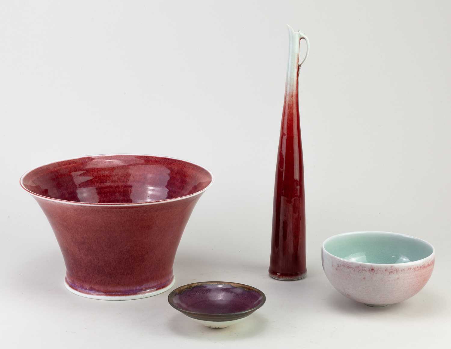 Lot 345 - EDDIE CURTIS (born 1953); a tall slender jug