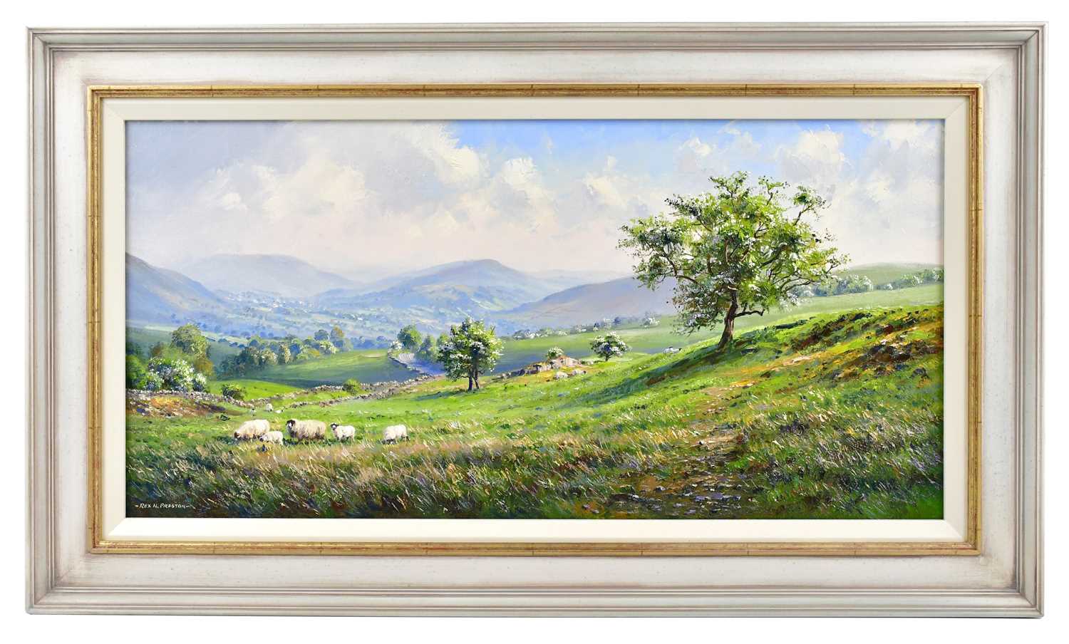 Lot 191 - REX N PRESTON; oil on canvas, 'Spring Time