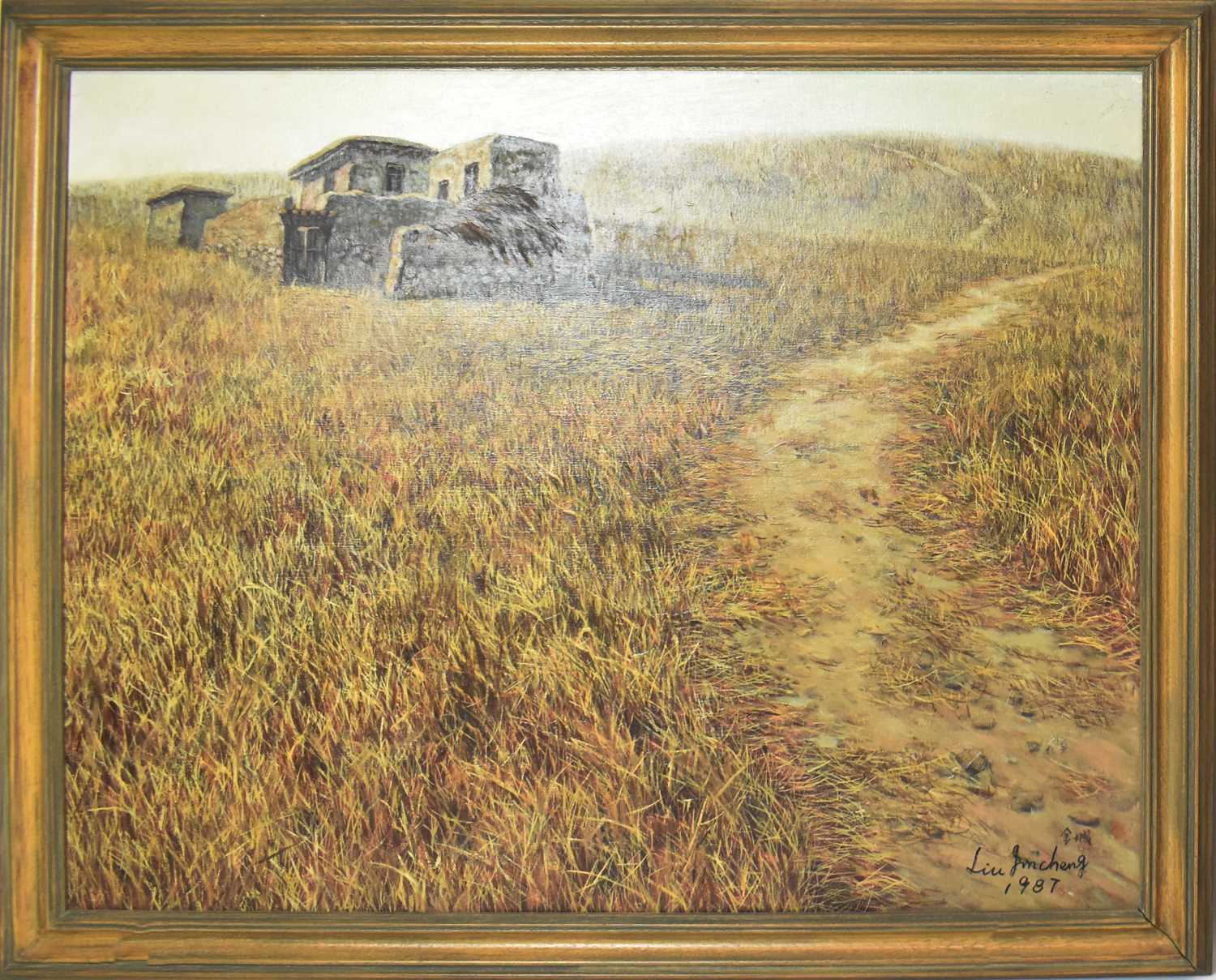 Lot 137 - LIU JINCHENG (born 1956); oil on canvas,