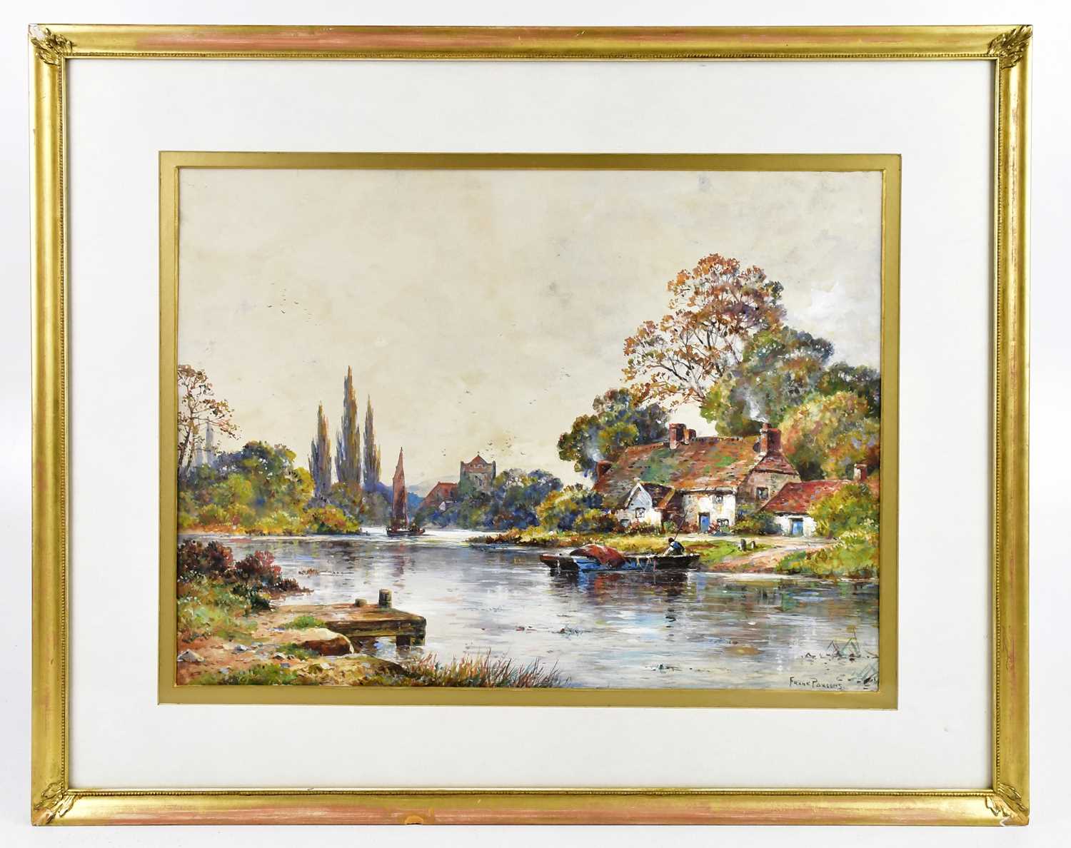 Lot 1546 - FRANK PARSONS; watercolour highlighted with