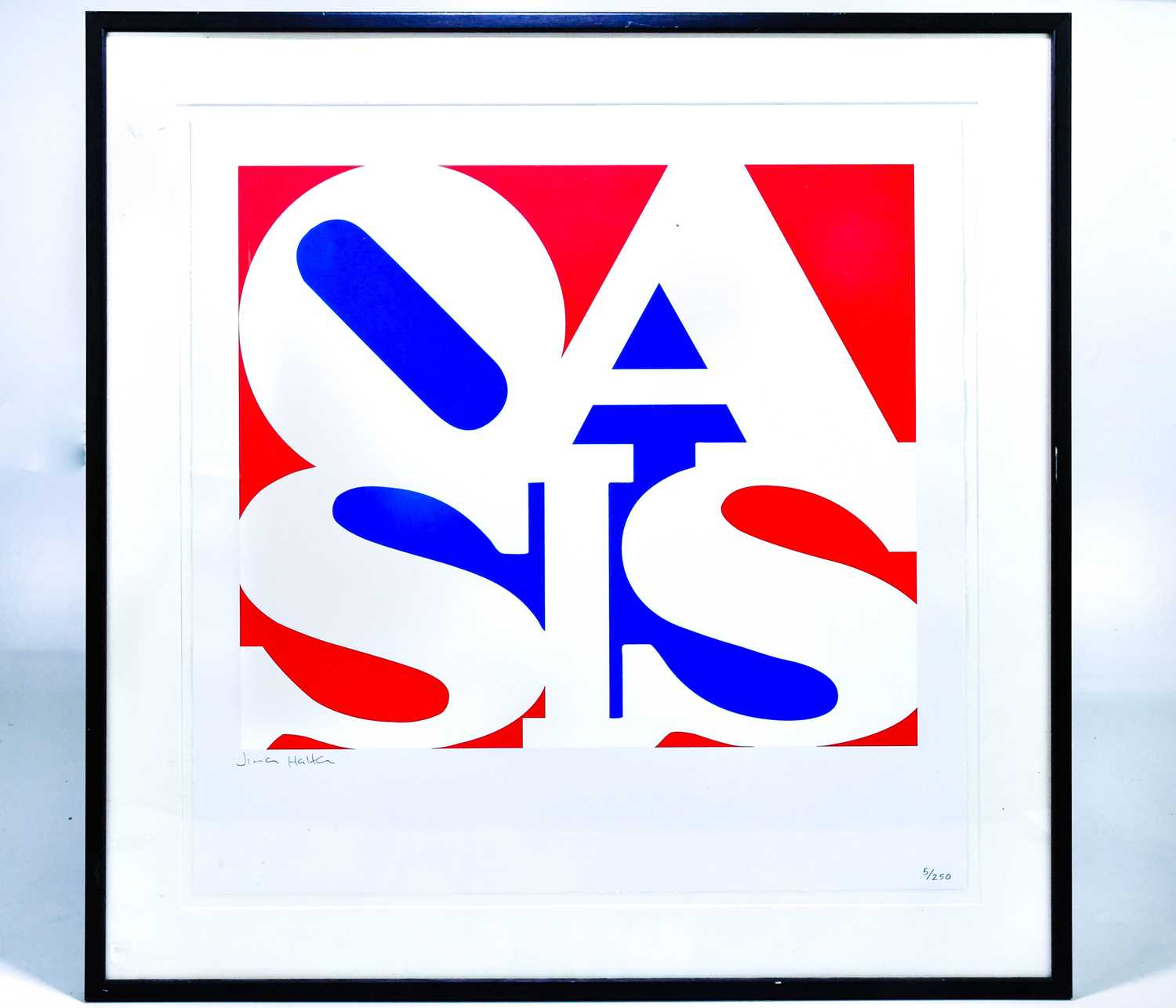 Lot 3 - OASIS; a signed print, signed lower left,