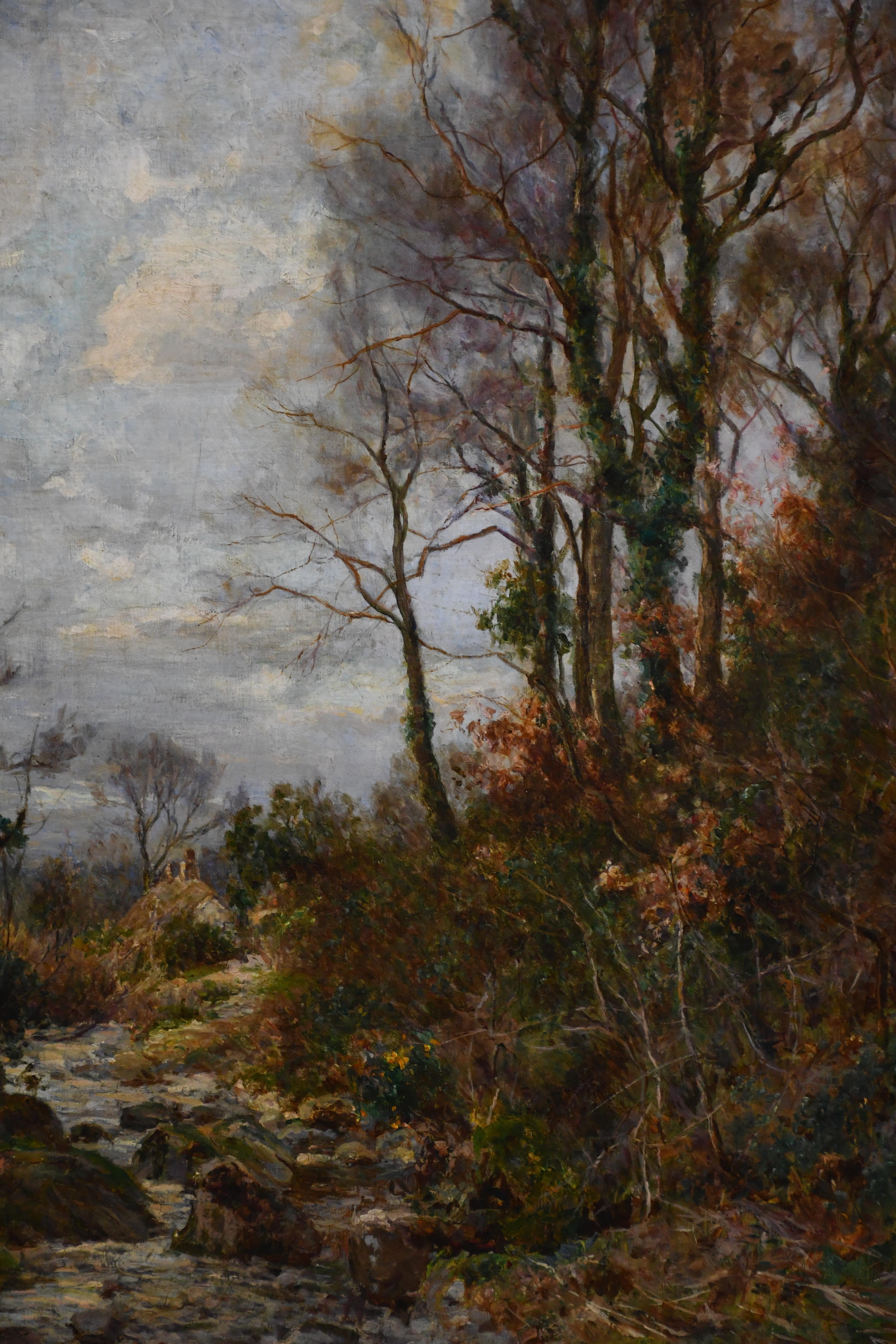 Lot 36 - TOM CLOUGH (1867-1943) oil on canvas, river