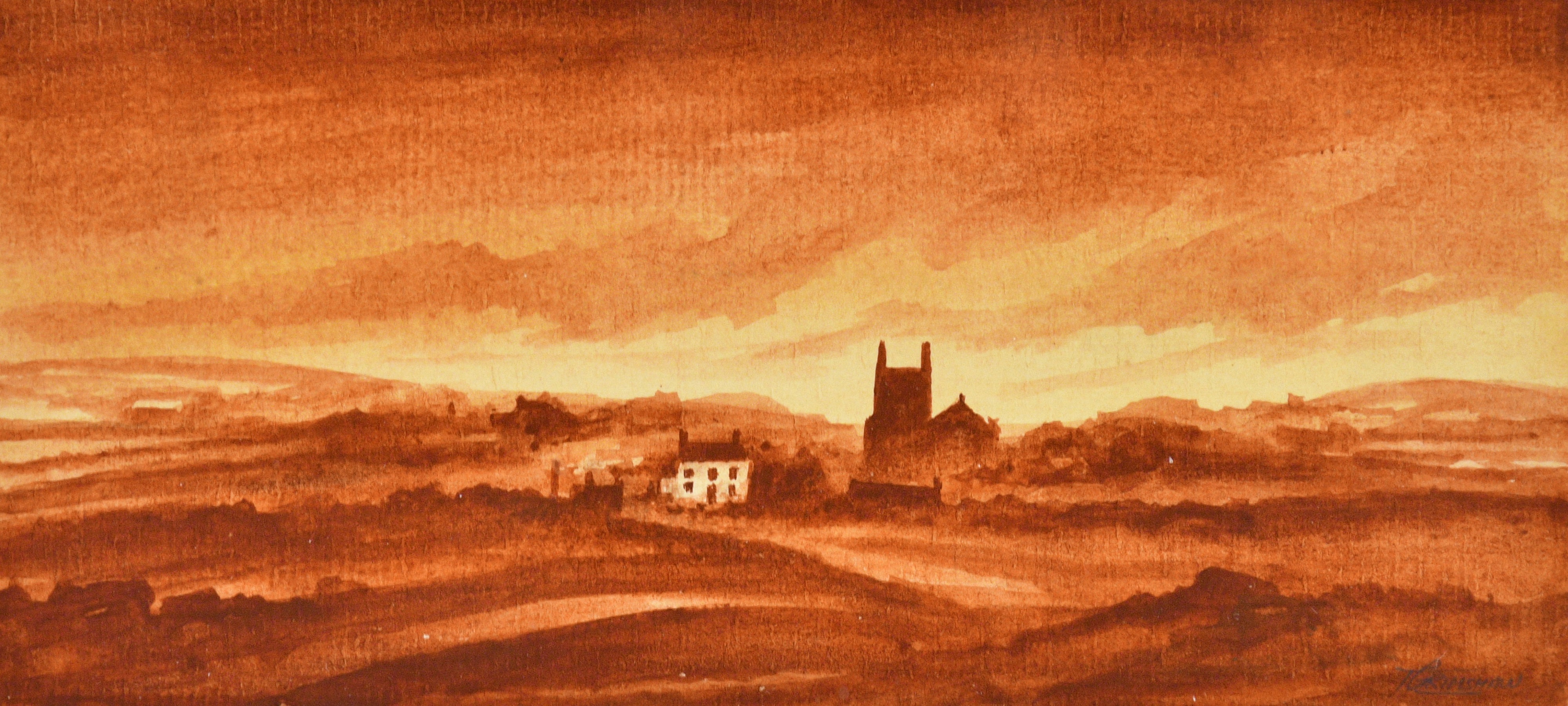 Lot 96 - TREVOR GRIMSHAW (1947-2001); watercolour,