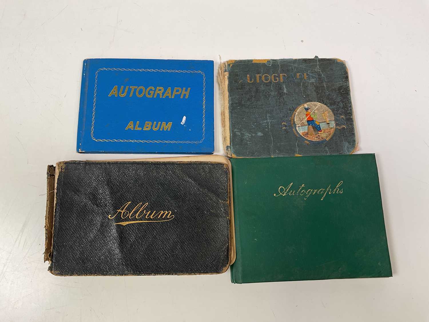 Lot 2174 - Four autograph albums including several