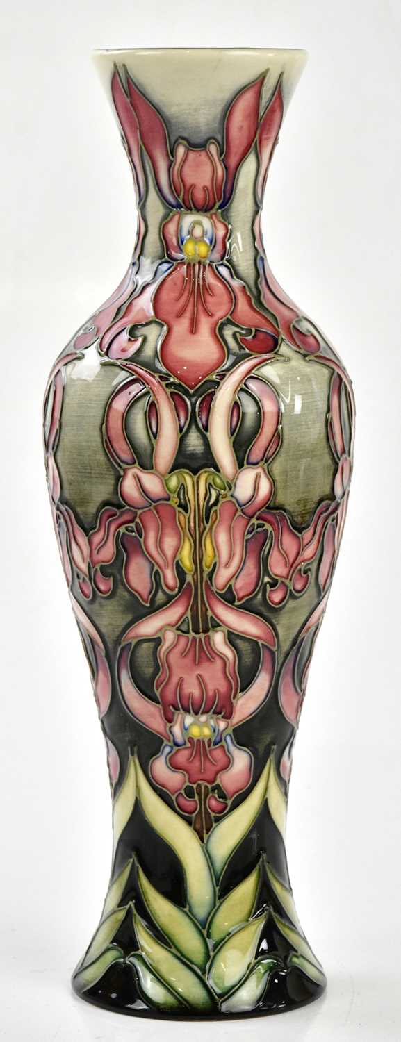 Lot 121 - EMMA BOSSONS FOR MOORCROFT; a trial vase