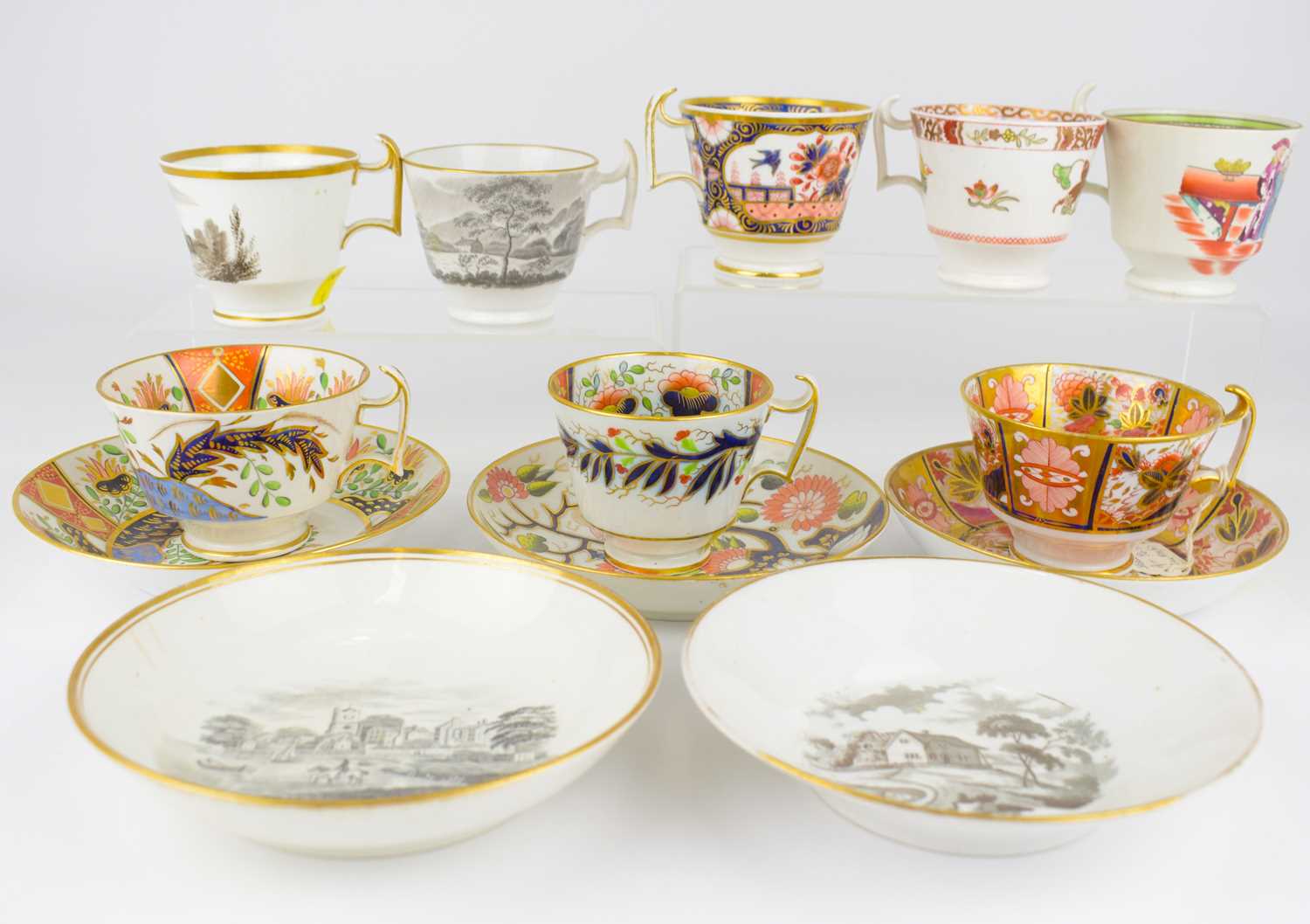 Lot 539 - SPODE; thirteen items of 18th and 19th