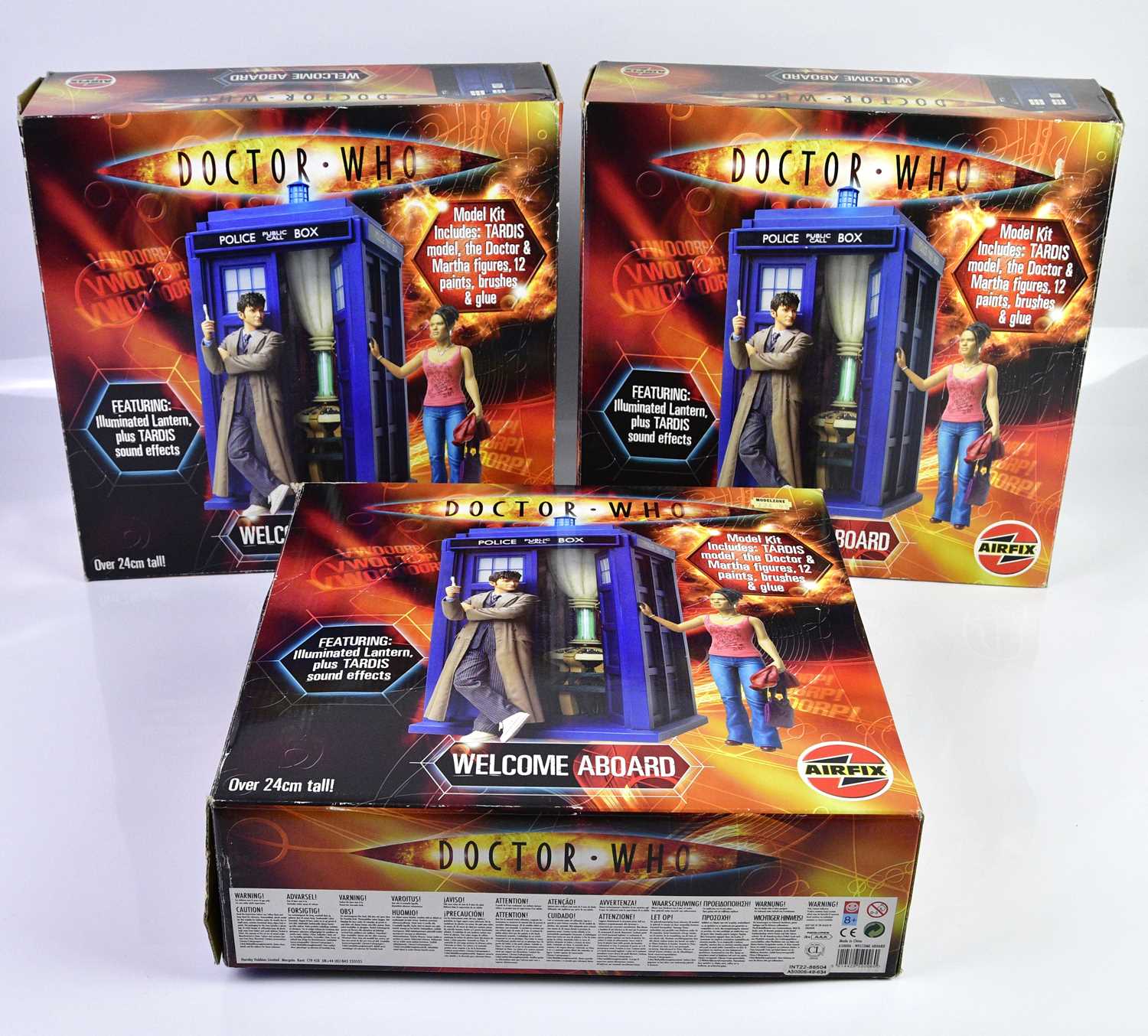 Lot 4490 - DOCTOR WHO; three Airfix 'Welcome Aboard'