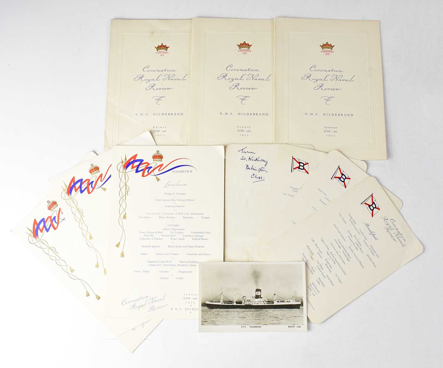 Lot 717 - RMS HILDEBRAND; a collection of ten 1953