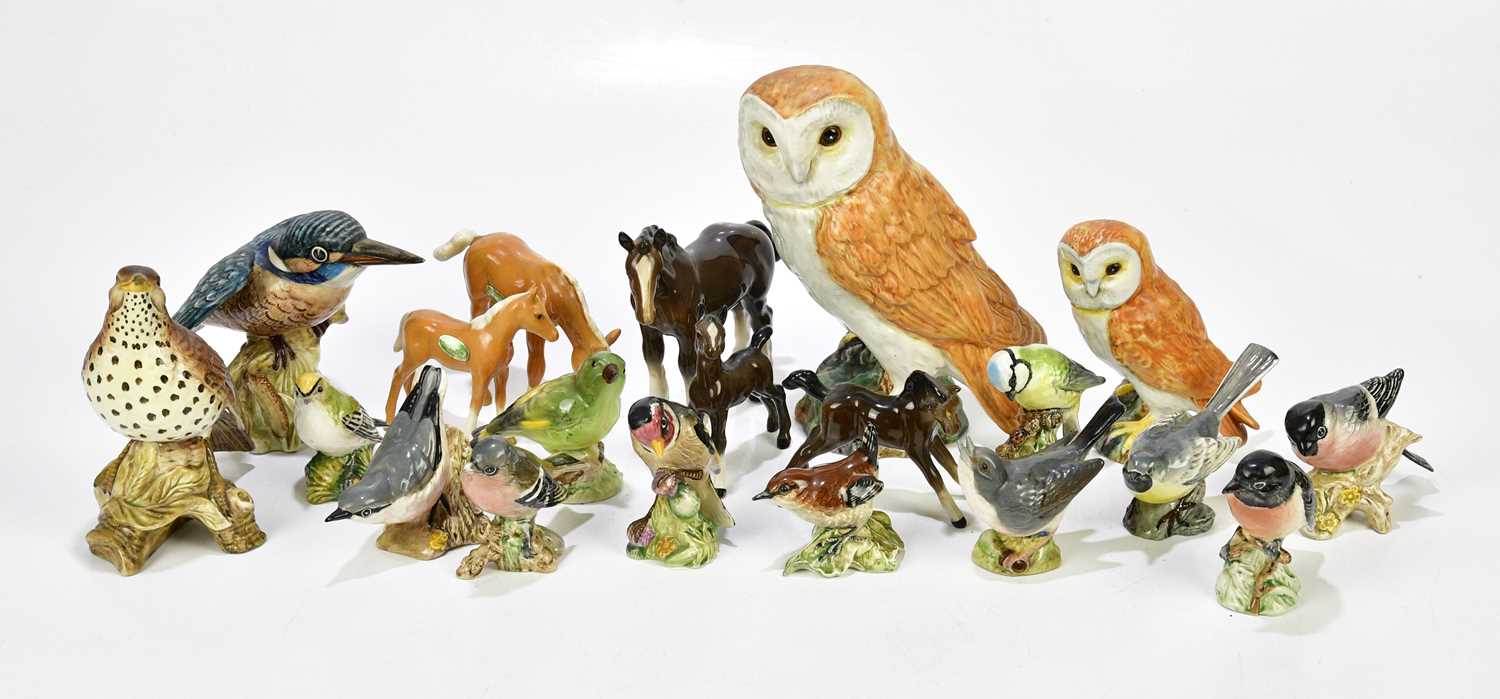 Lot 1440 - BESWICK; a small collection of mainly birds