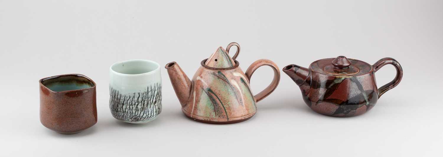 Lot 180 - ERIC MOSS (born 1959); a stoneware teapot