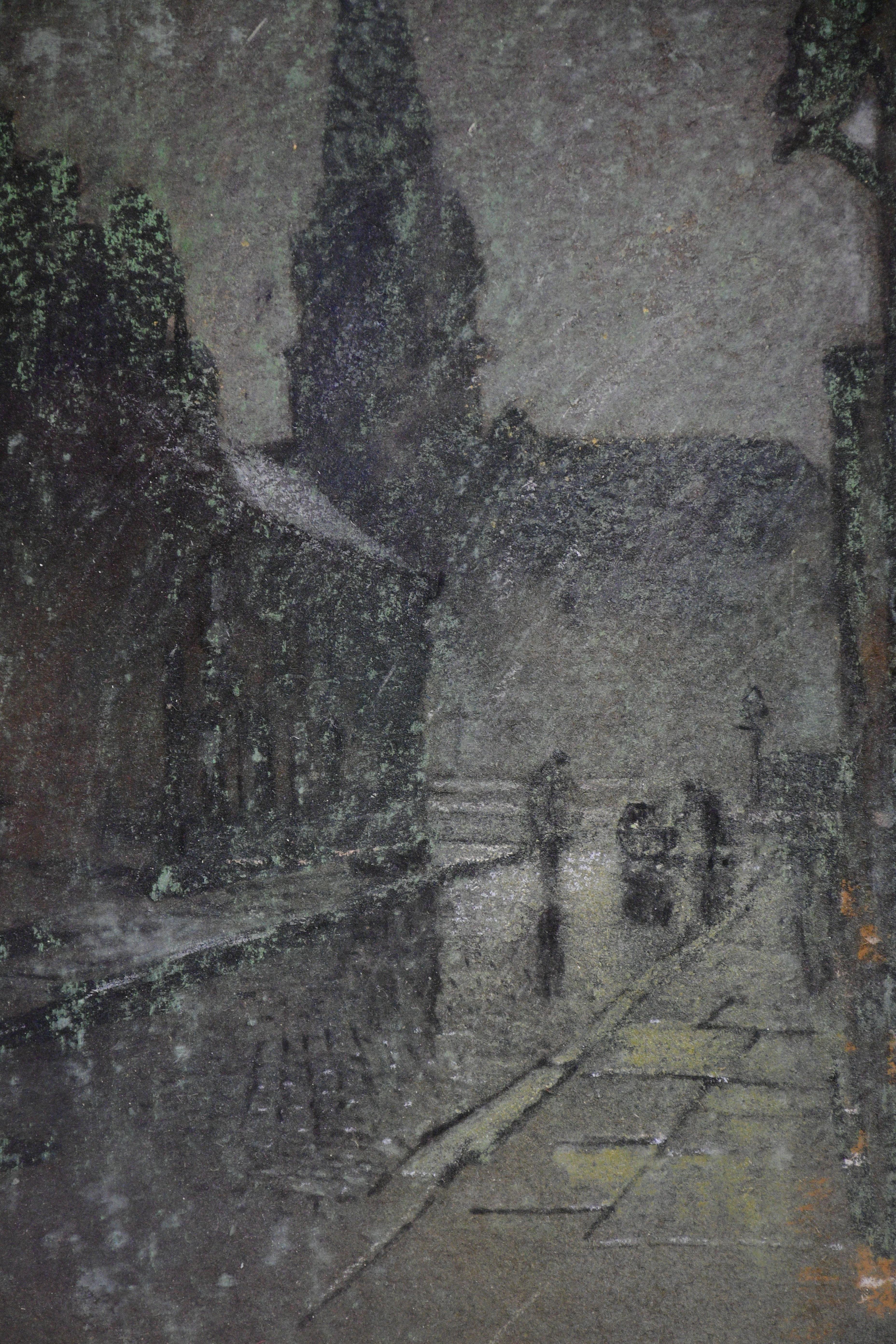 Lot 216 - BRIAN NOLAN (1931-2019); pastel, 'St Luke's,