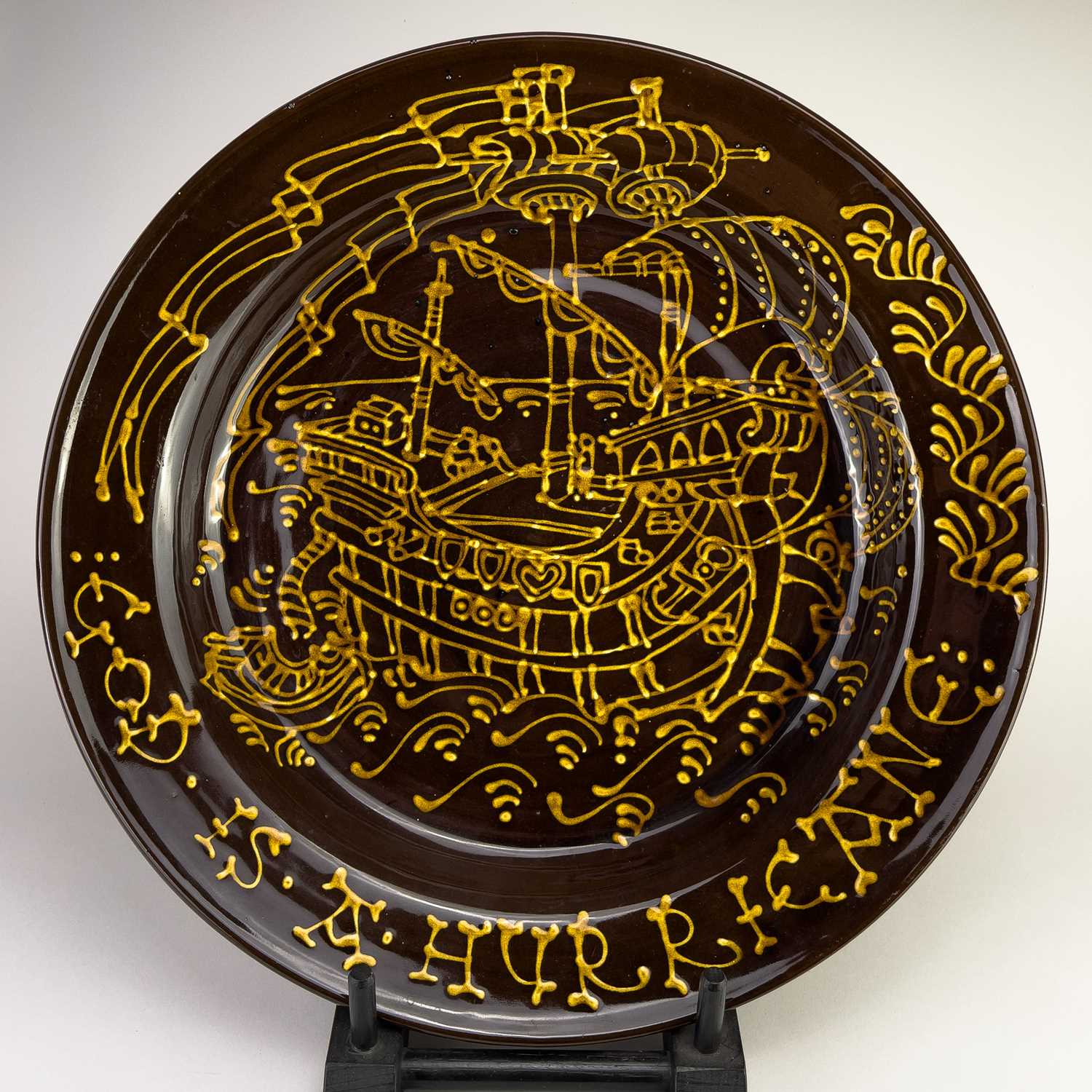 Lot 802 - Wetheriggs Pottery; 'God Is A Hurricane', a