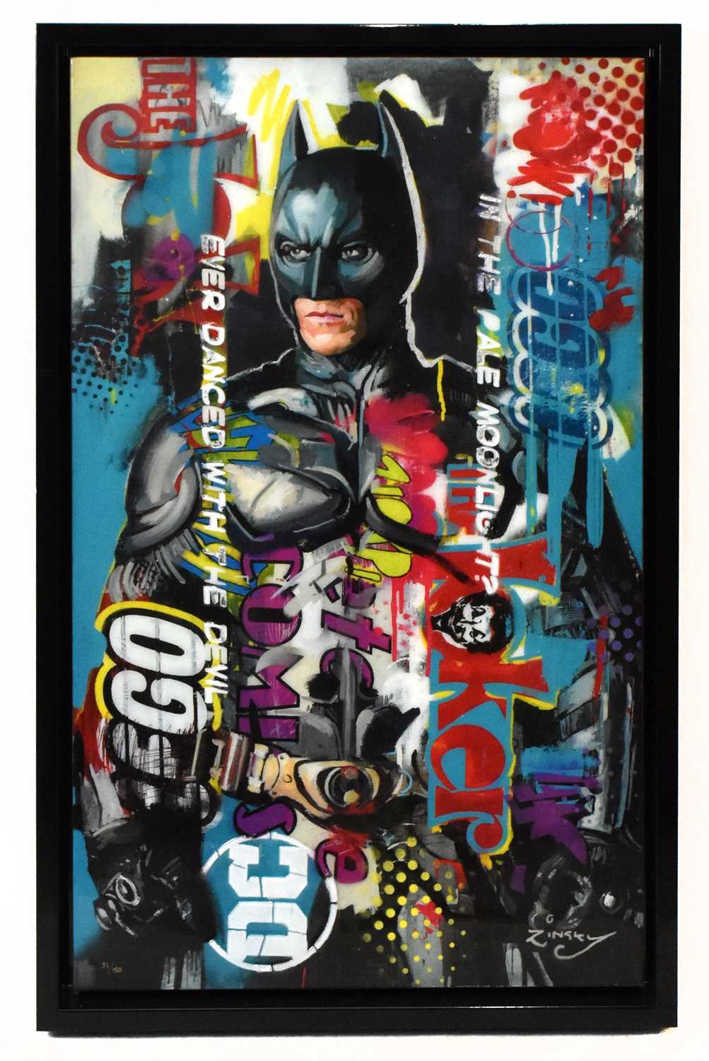 Lot 1167 - ZINSKY; a limited edition acrylic, 'Ever