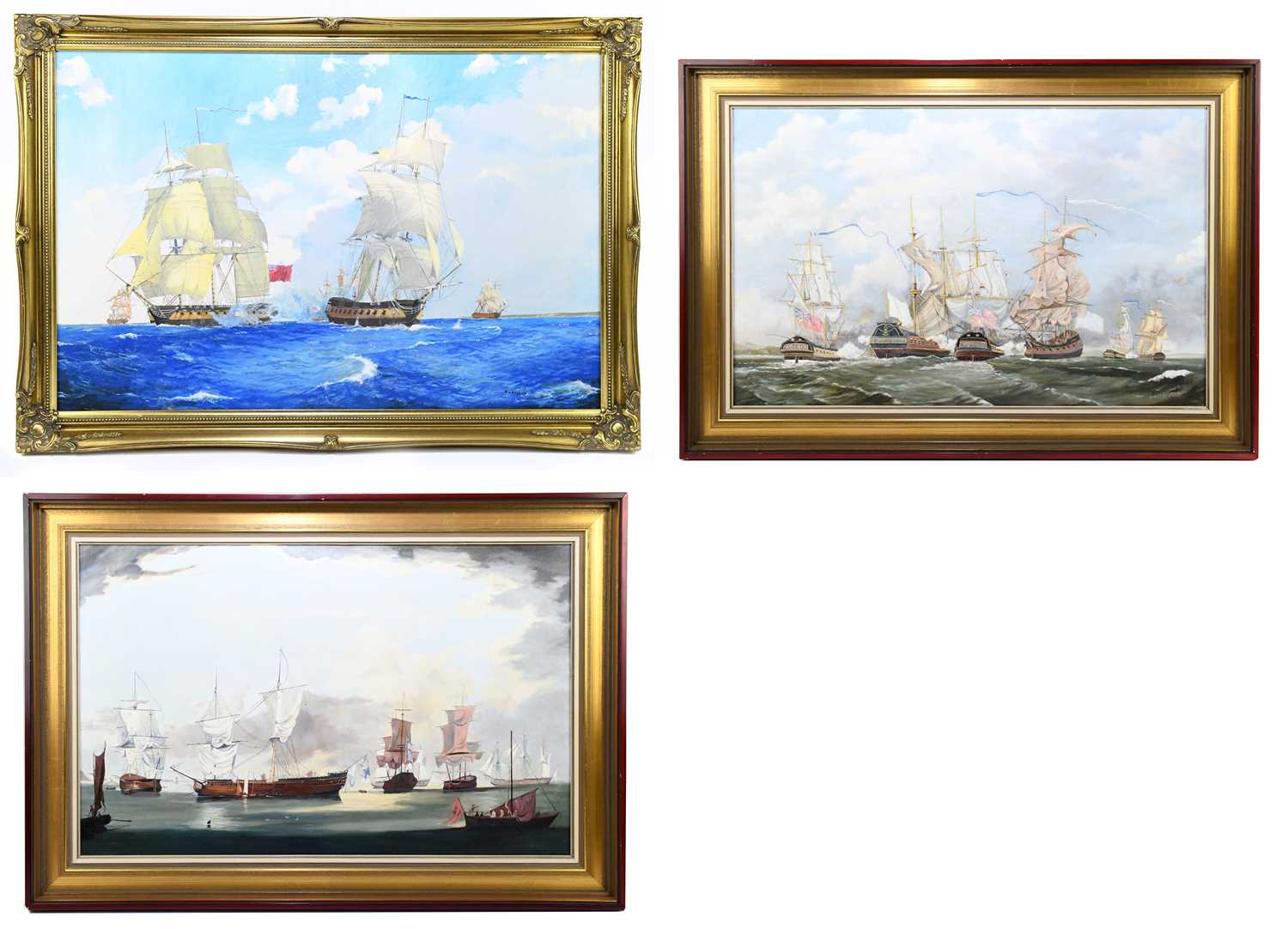 Lot 1103 - JAMES COLLINSON; a pair of contemporary oil