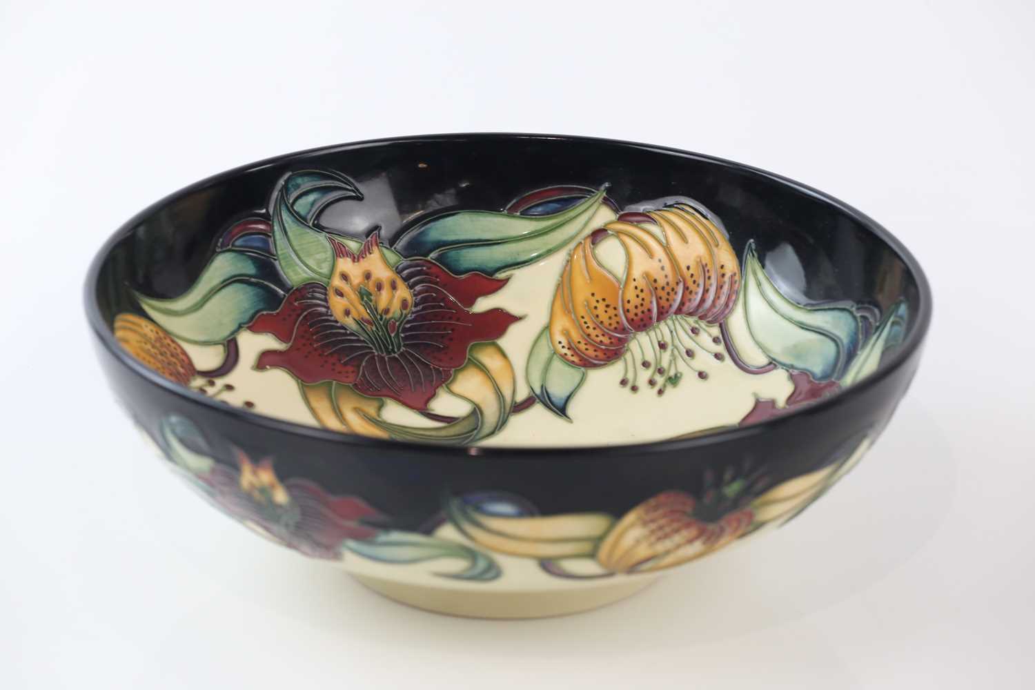 Lot 2343 - EMMA BOSSONS FOR MOORCROFT; a large footed