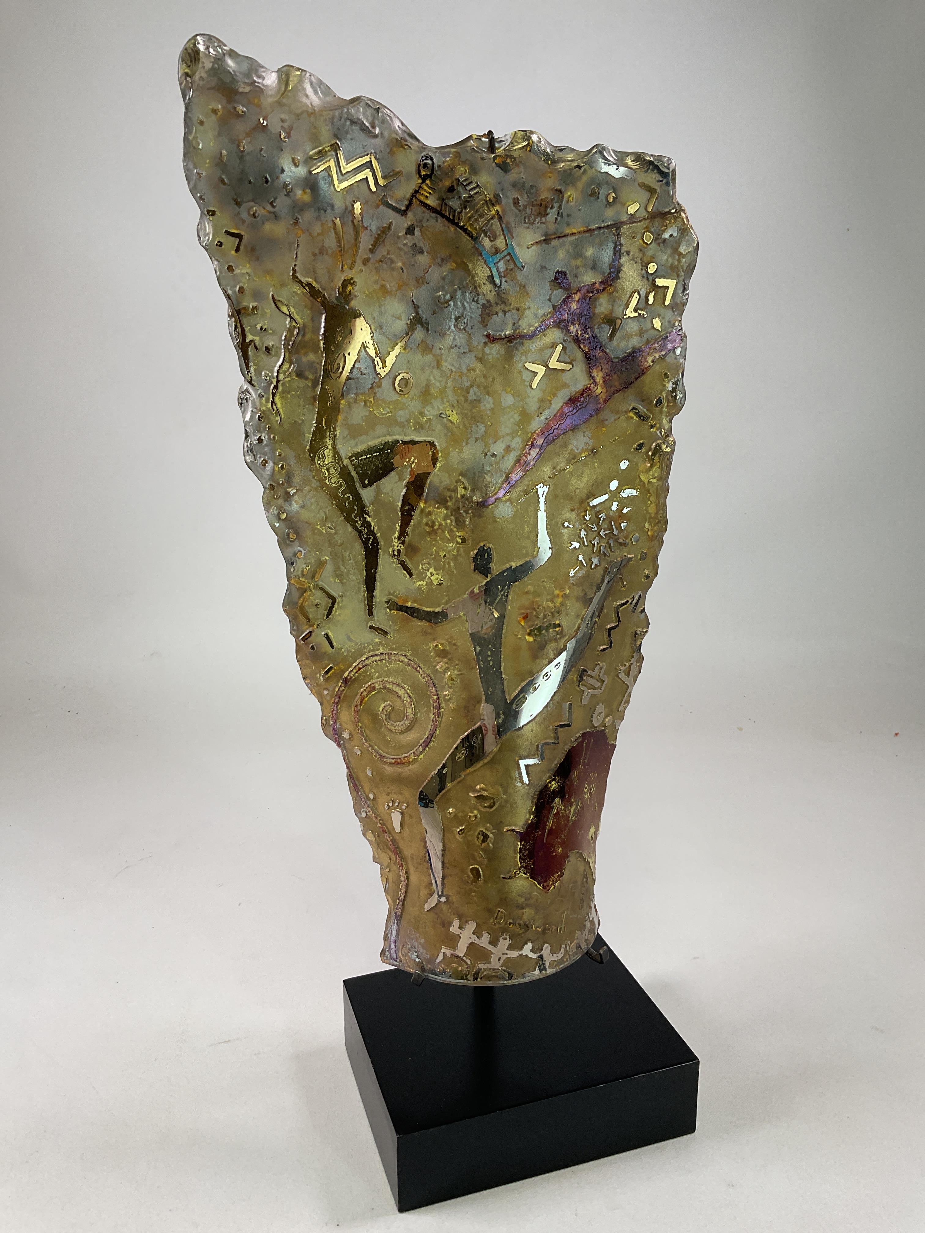 Lot 326 - DAVID DODSWORTH; a contemporary glass