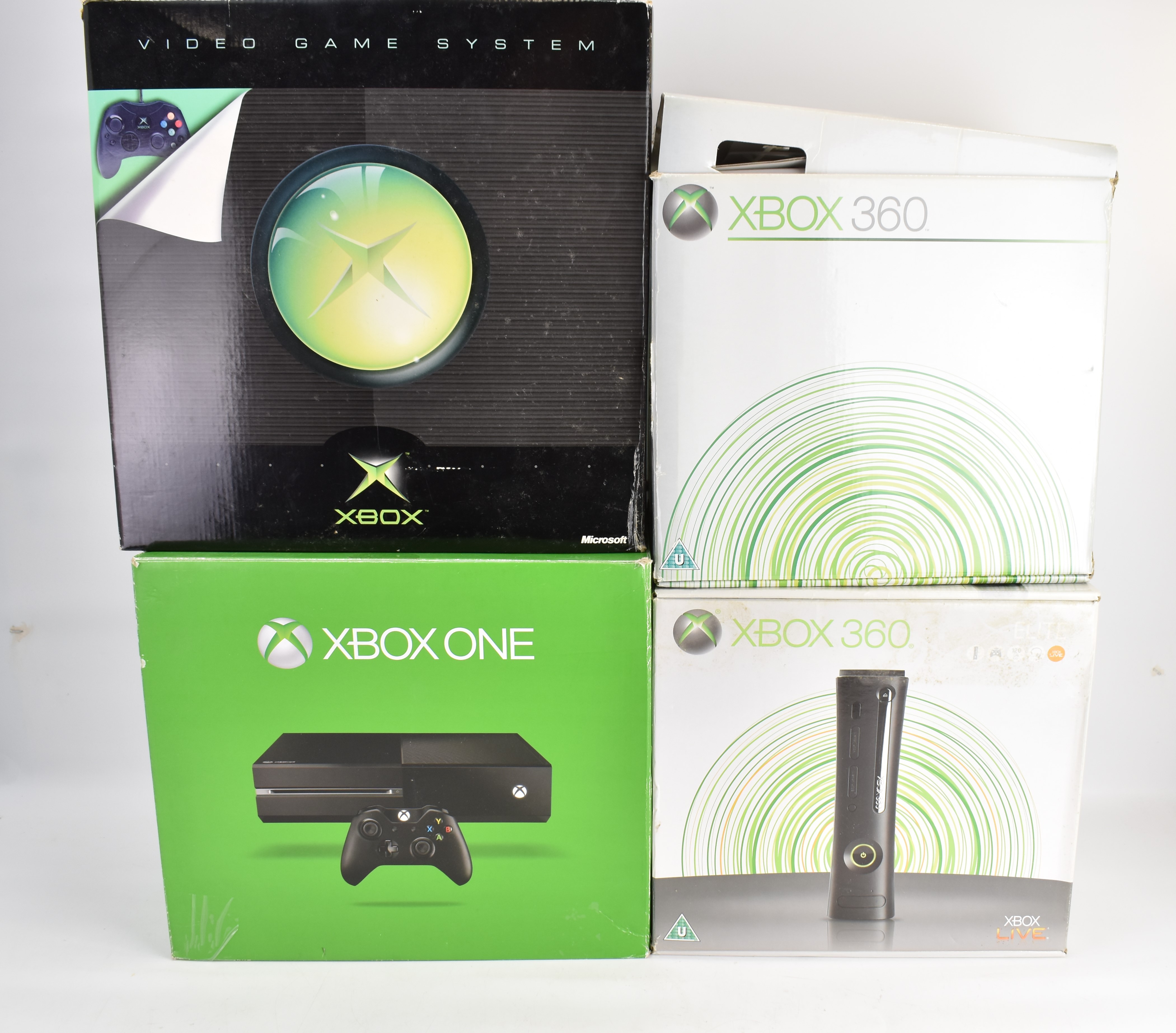 Lot 681 - MICROSOFT; an Original X-Box console, two