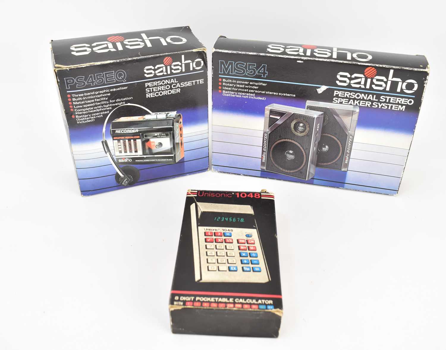 Lot 585 - SAISHO; a boxed model PS45EQ personal stereo