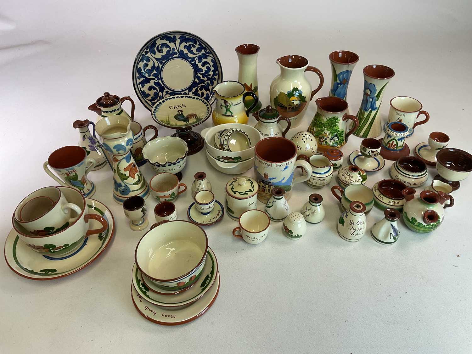 Lot 276 - DEVON POTTERY; a very large collection of