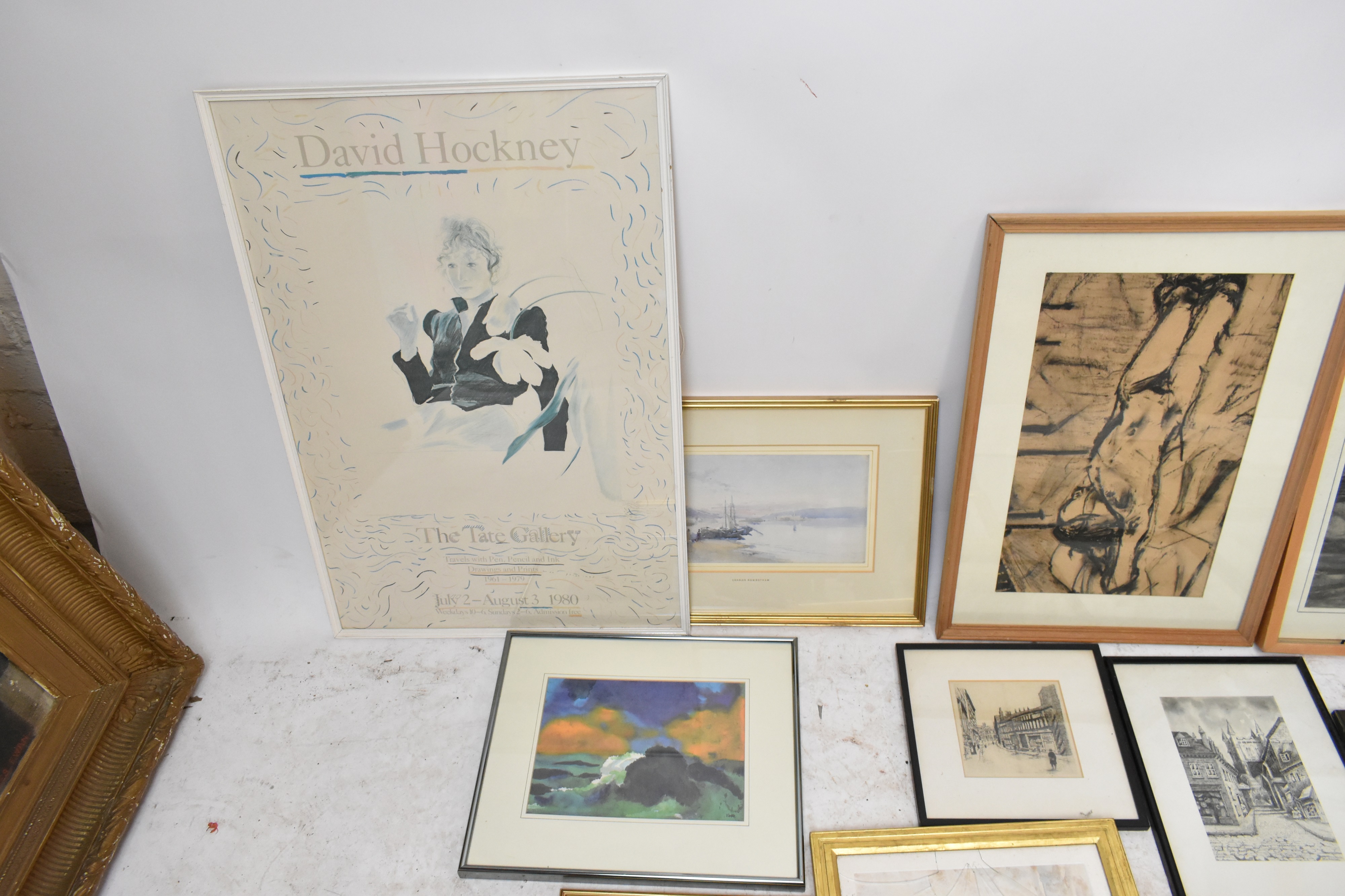 Lot 1015 - CHARLES ROWBOTHAM; watercolour, figures and
