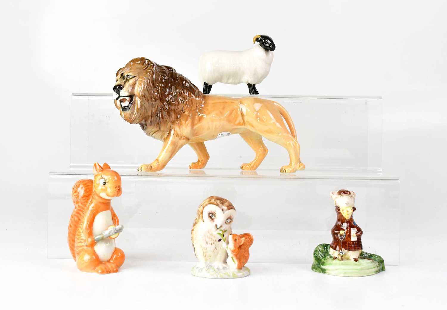 Lot 252 - BESWICK; four models of animals, comprising