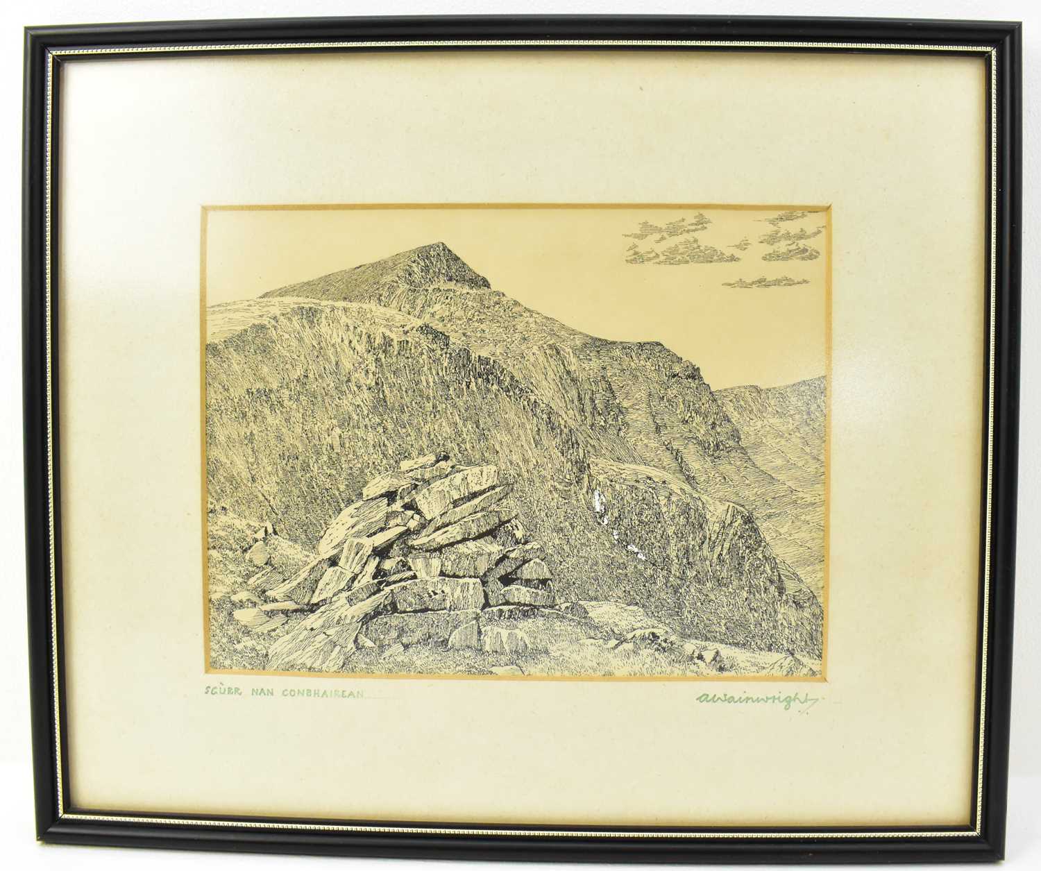 Lot 136 - ALFRED WAINWRIGHT MBE (1907-1991); pen and